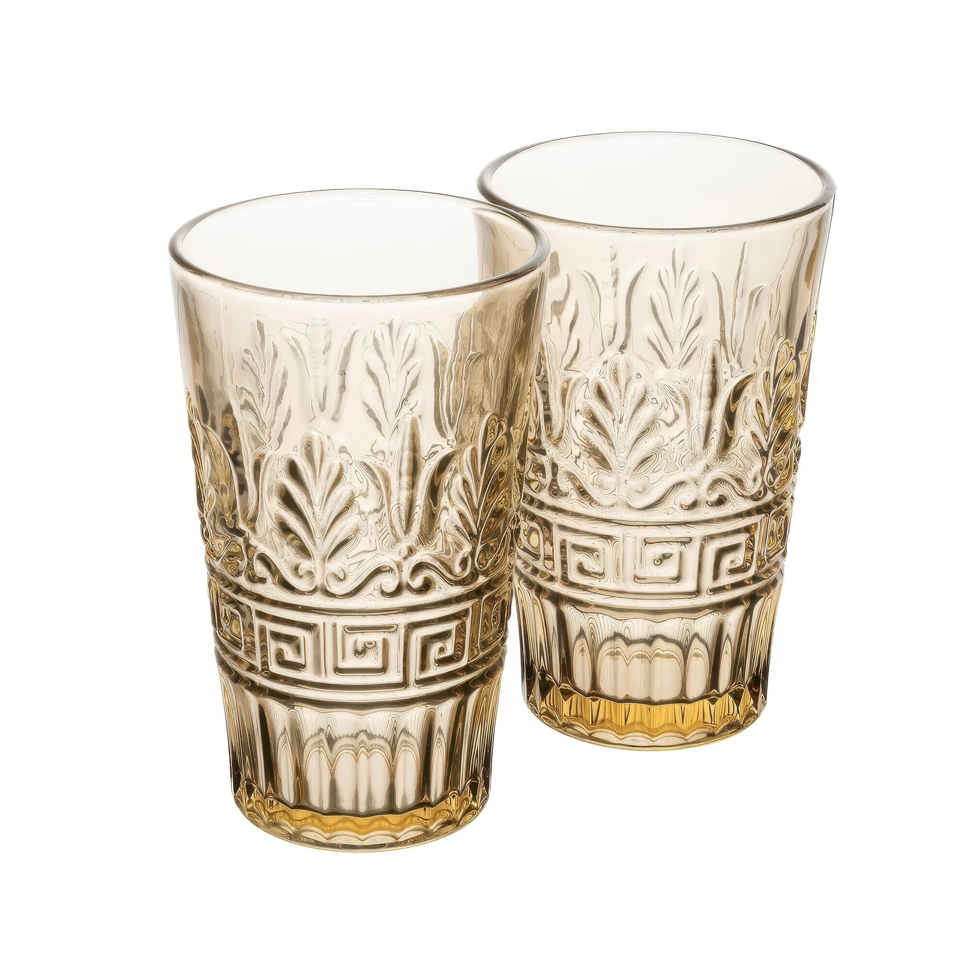 Набор стаканов Gipfel Attica 51388, 2 шт, 7.5х12.5 см, стекло, бежевый