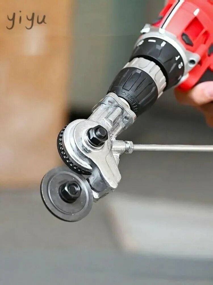 Ножницы строительные на дрель для резки листового металла / Строительные ножницы по металлу