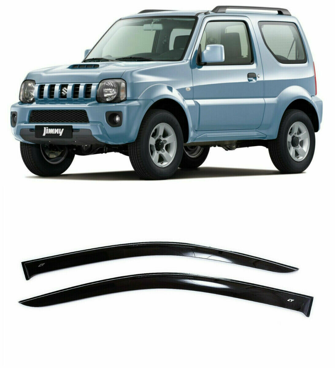 Дефлекторы для окон SUZUKI JIMNY III(JB43) 1998-2018 3дв внедорожник
