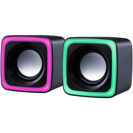 Акустическая 2.0 система Defender Solar 7 6Вт, подсветка, питание от USB