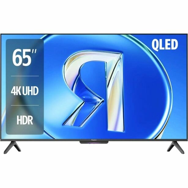 Телевизор Яндекс ТВ Станция Бейсик QLED с Алисой 65 4K UHD