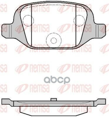 727 00 колодки дисковые з Fiat Punto II 1.8i 16V 130 HGT 99>/Doblo 1.2i/1.9D/JTD 02> Remsa арт. 072700