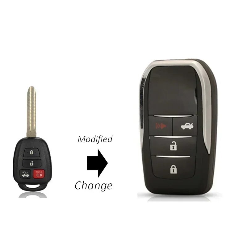 Корпус ключа для Toyota 2/3/4 кнопки, A