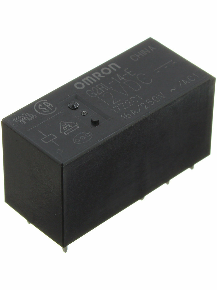 Реле 12В, 1 группа 16А 250VAC Omron G2RL-14-E 12VDC SPDT 1С