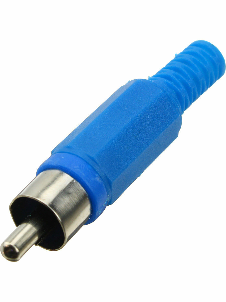 Разъем RCA синий 14-0405