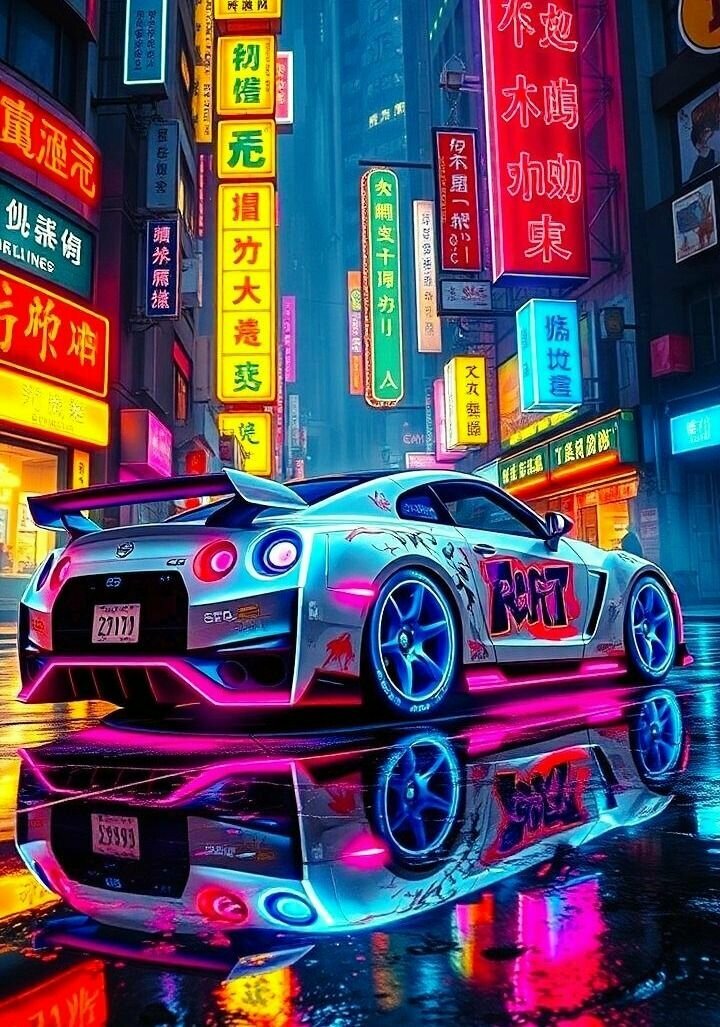 Алмазная Мозаика "Крутая Спортивная Машина" 30х40 См Алмазная Вышивка / Картина Стразами Подарков / Украшения