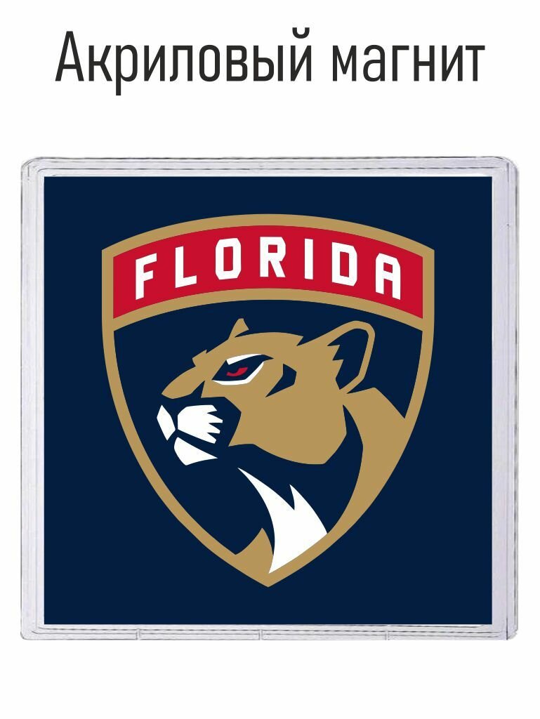 Магнит на холодильник "NHL" Florida Panthers, Флорида Пантерз