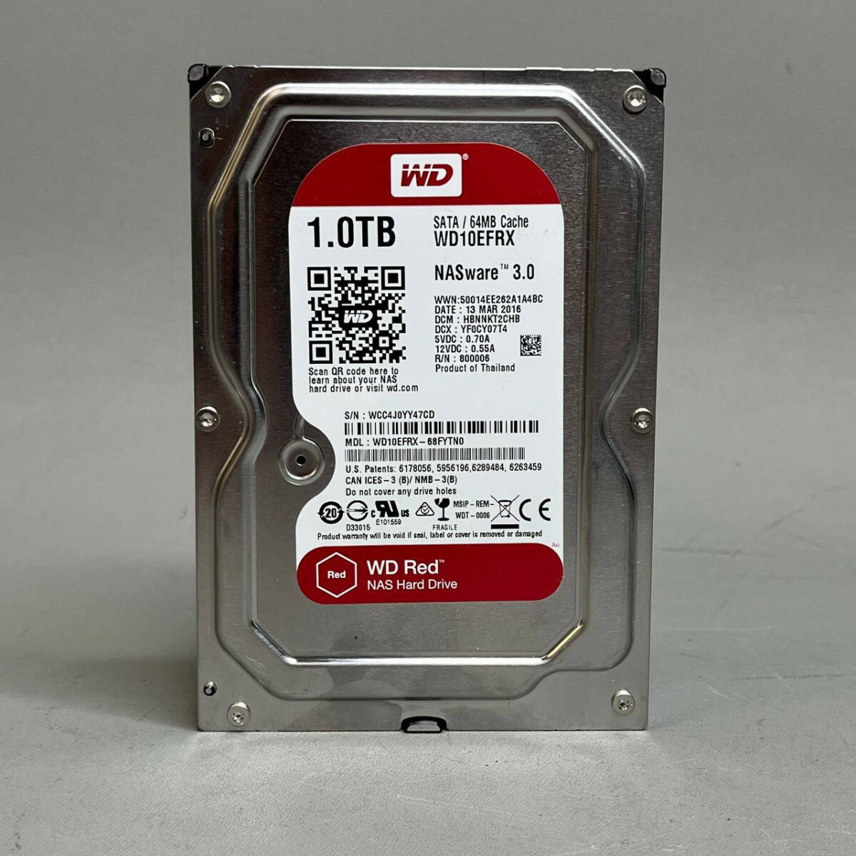 Жесткий диск WD Red 1ТБ WD10EFRX