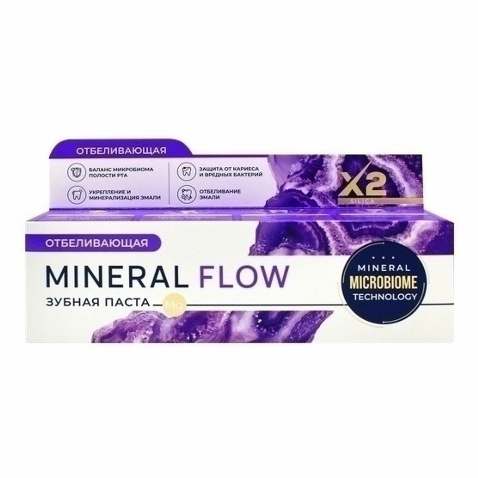 Зубная паста Pslab Mineral flow Отбеливающая 100 г