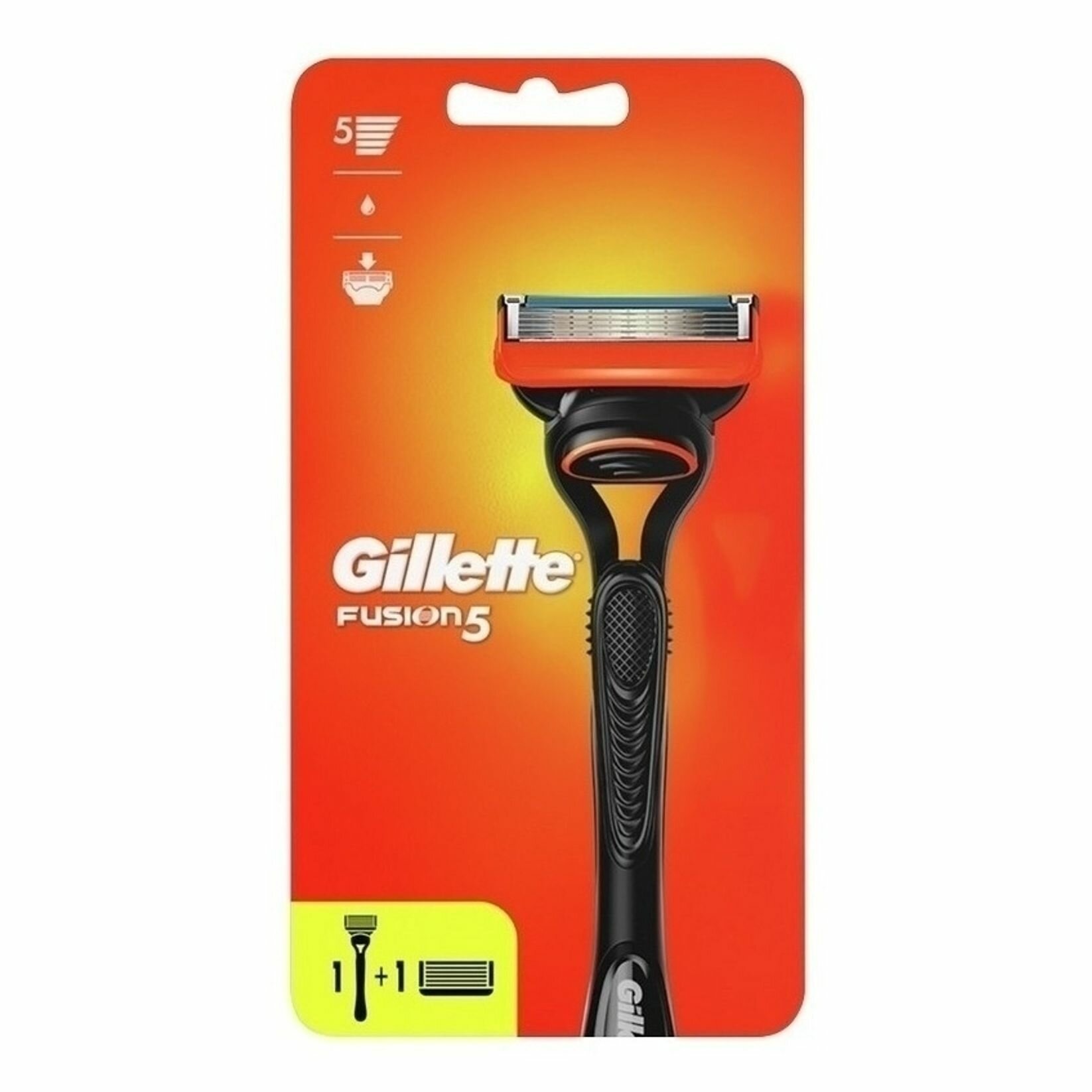 Бритвенный станок Gillette Fusion 5 со сменными кассетами п