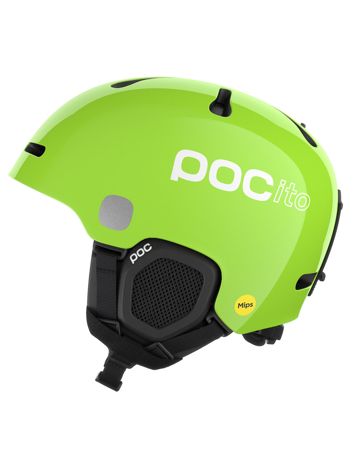 Горнолыжный шлем Poc Fornix MIPS Fluorescent Yellow/Green 24/25 зеленый, для детей , Зеленый