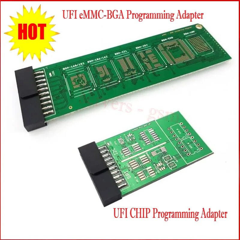 Новый адаптер UFI eMMC для пайки BGA/адаптер для программирования UFI CHIP (BGA169/153/186/162/221/254/529/100) для UFI-Box