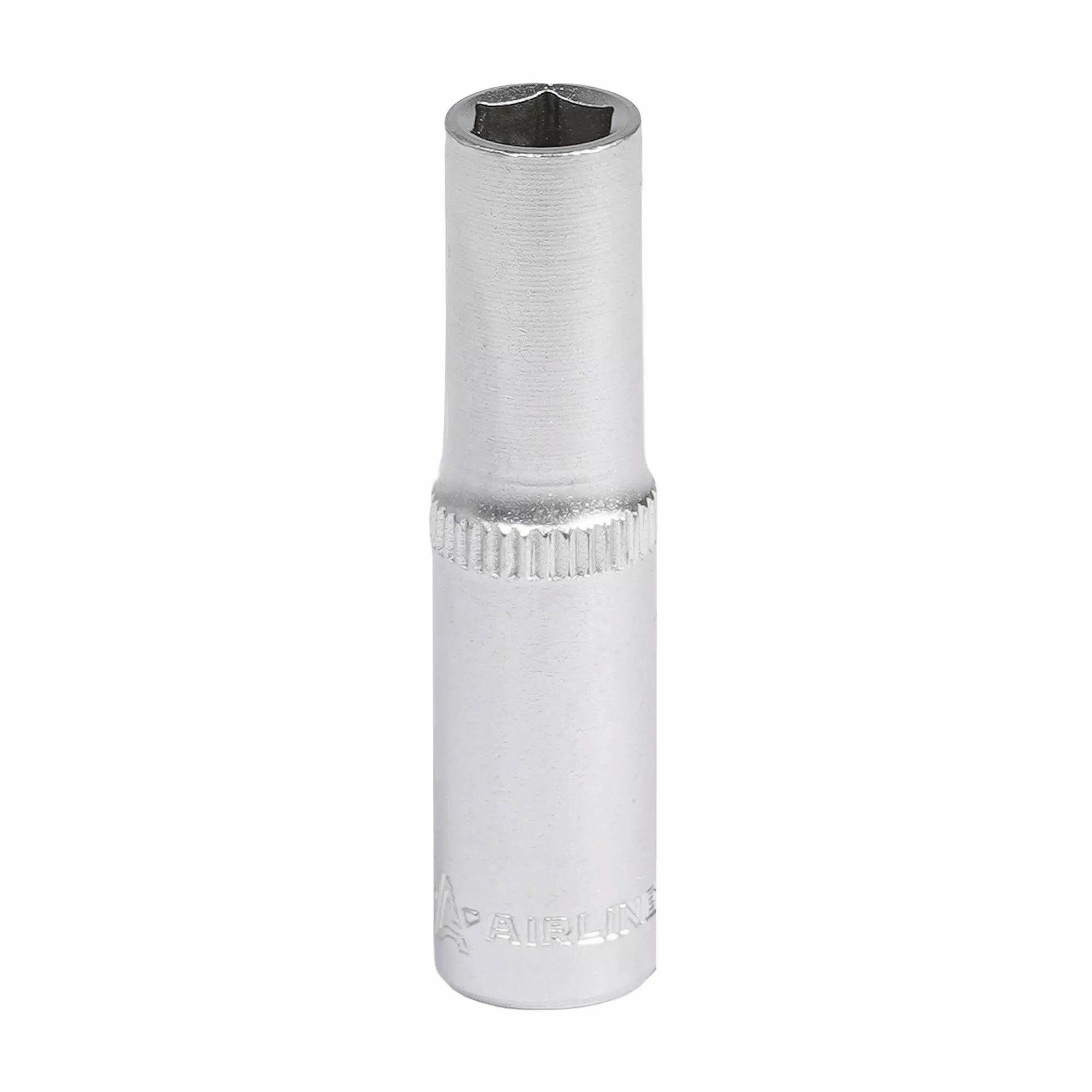 Головка торцевая 1/4" DR шестигранная 7мм глубокая (AIRLINE) ATAP012