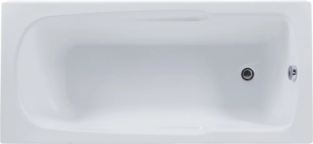 Акриловая ванна Aquanet Extra 151x68, с каркасом, пристенная, встраиваемая, белая, глянцевая, прямоугольная, антискользящее покрытие