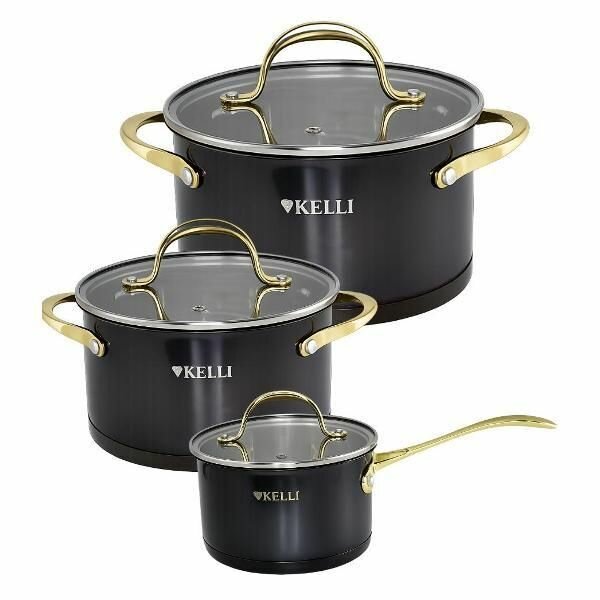 Набор посуды для приготовления Kelli KL-4721, 6 предметов