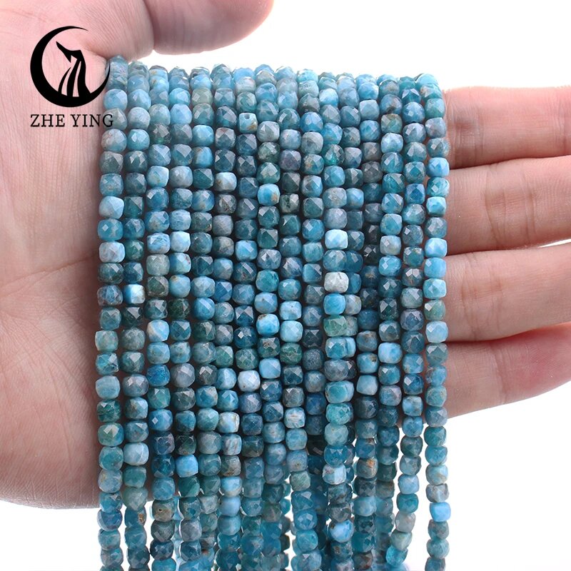 Бусины из апатита, 4x4 мм, 5 нитей, цвет 51Apatite L.2