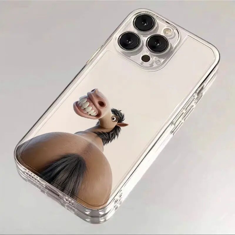 Забавный мультяшный чехол с лошадкой для iPhone 17 16 15 14 Plus 13 12 11 Pro Max XS XR Айфон 16, 1