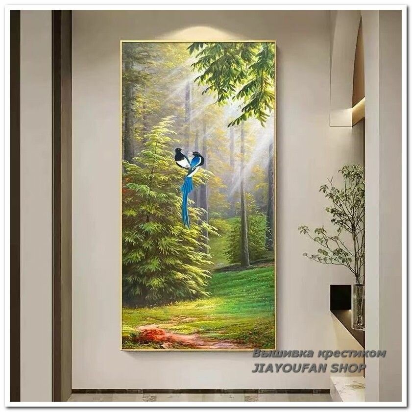 Набор для вышивания крестом, 11 Канiteй (11CT), канва 60x110 см, готовая вышивка 50x100 см