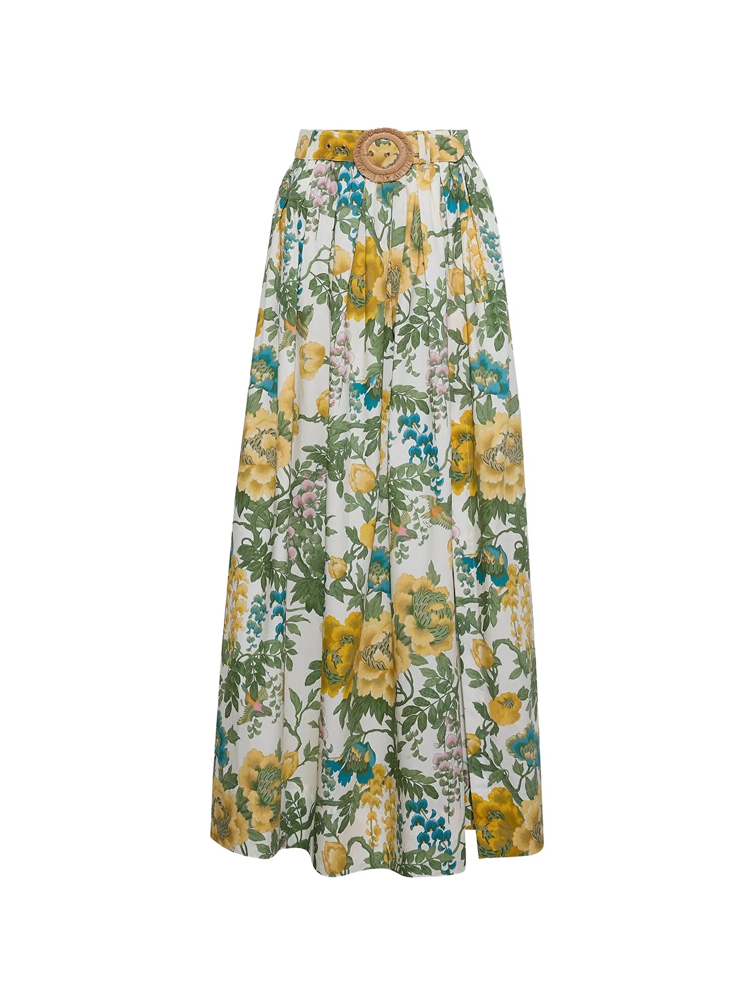 Юбка Belted floral-print maxi skirt