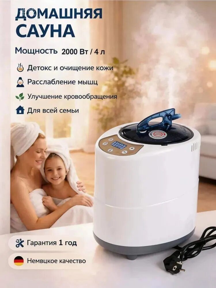 Парогенератор для бани 4.2 л, портативный парогенератор с дистанционным управлением, кастрюля из нержавеющей стали, спа - аппарат для детоксикации тела с регулярным дисплеем 220V 2KW