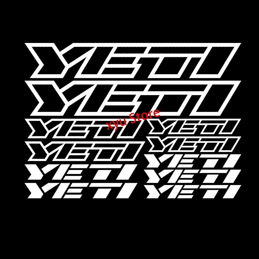 Виниловые наклейки для Yeti, лист, наклейки для велосипедной рамы, велосипеда, горного белый, Белый