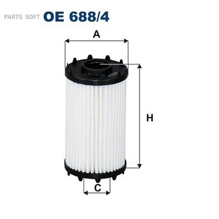 Фильтр масляный двс от официального дистрибьютора, FILTRON, артикул OE6884