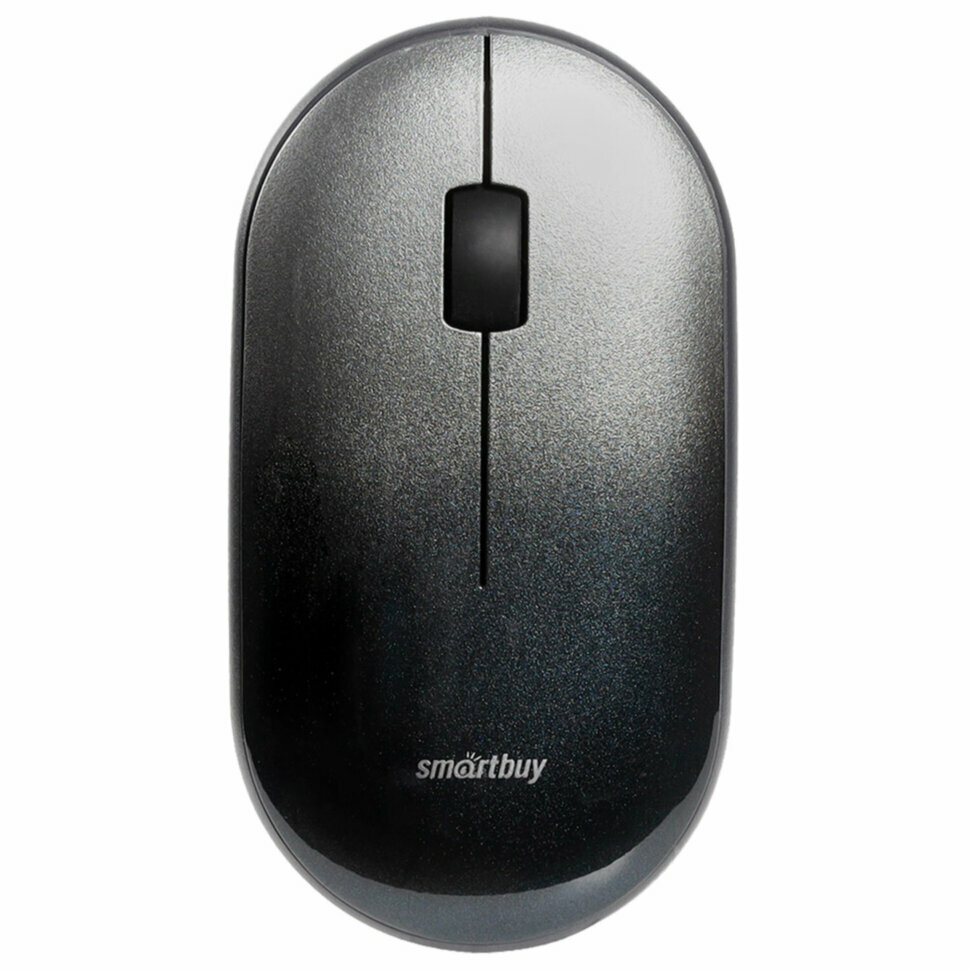 Мышь беспроводная бесшумная SMARTBUY 266AG-K, USB, 2 кнопки + 1 колесо, оптическая, черная, SBM-266AG-K, 514185