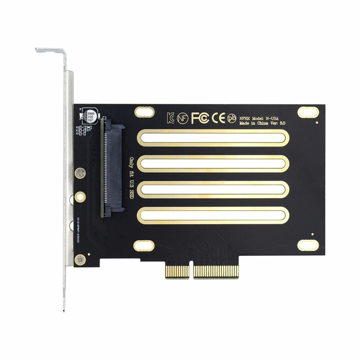 Комплект NVMe PCIe SSD U.3 U3 От SFF-8639 До Хост-Адаптера PCI-E 4.0 X4