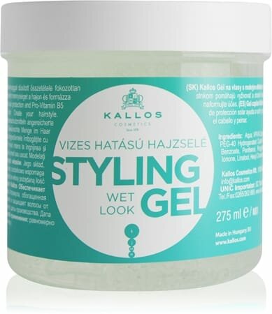 Гель для волос Kallos KJMN Wet Look Styling Gel, 275 мл