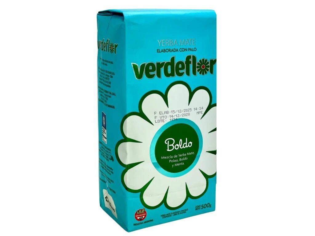 Чай мате (йерба мате, парагвайский чай) Verdeflor Boldo, 500 гр.