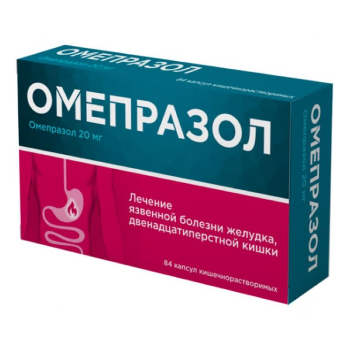 Омепразол Велфарм, капсулы кишечнорастворимые 20 мг, 84 шт.