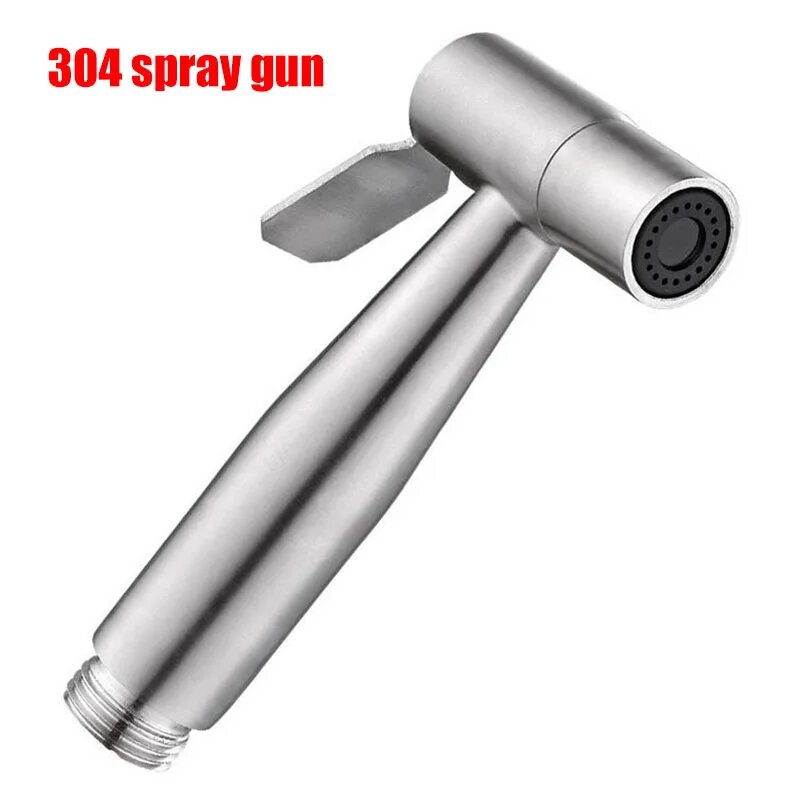 Ручной биде-распылитель из нержавеющей стали Silver 304 spray gun