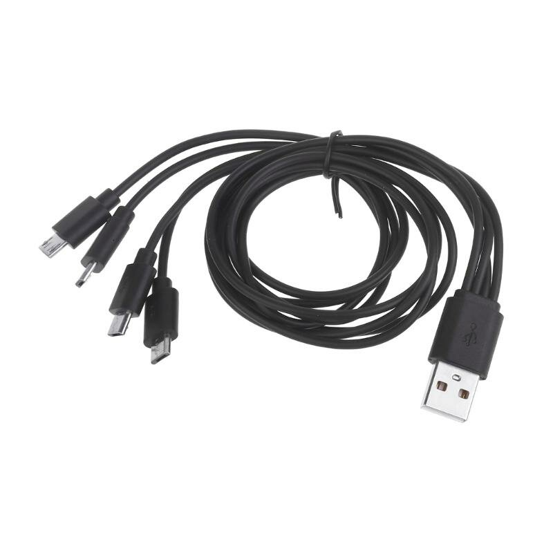 Зарядный кабель USB - Micro USB 1 на 4