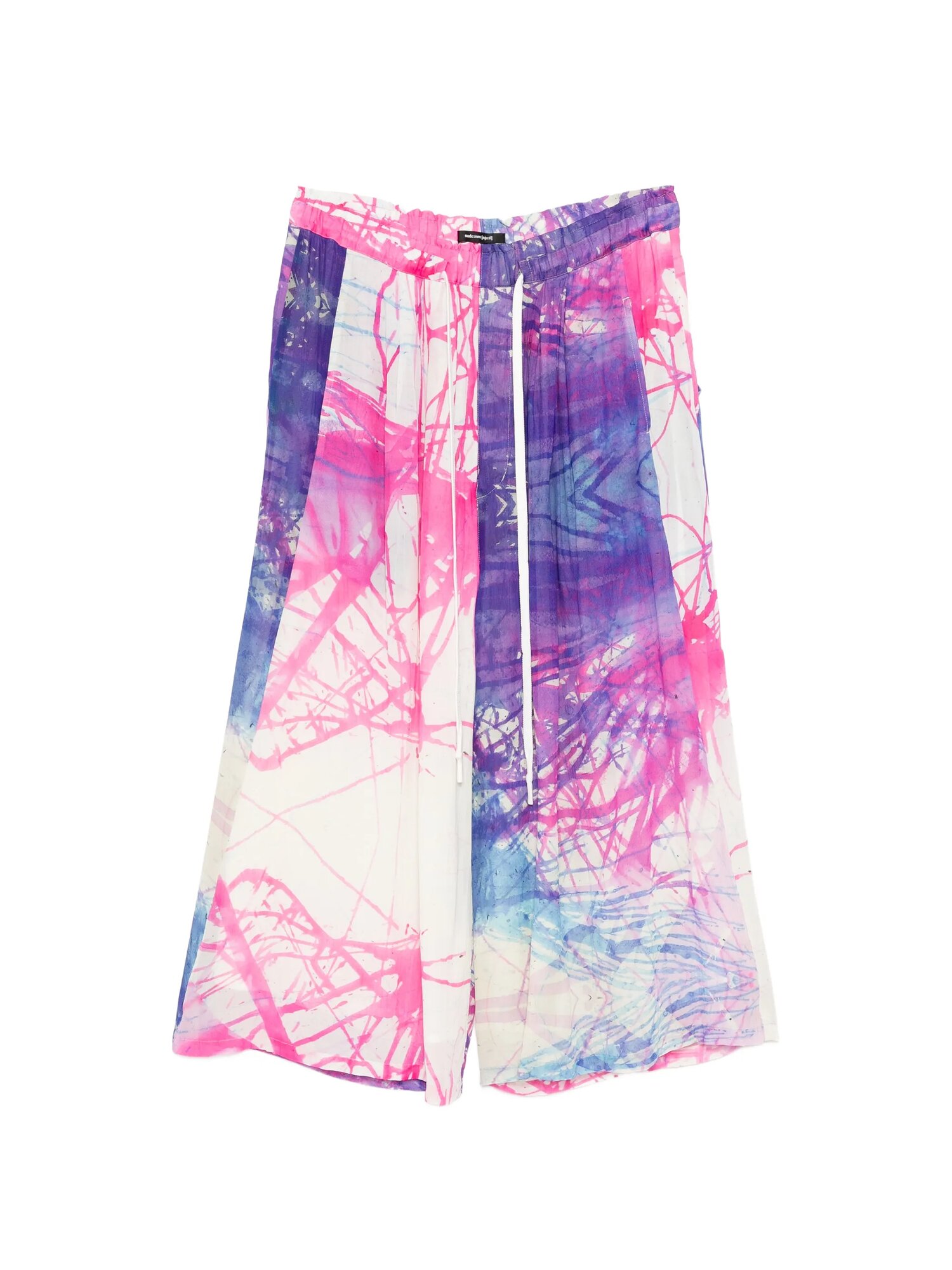 Брюки Abstract-print wide-leg trousers