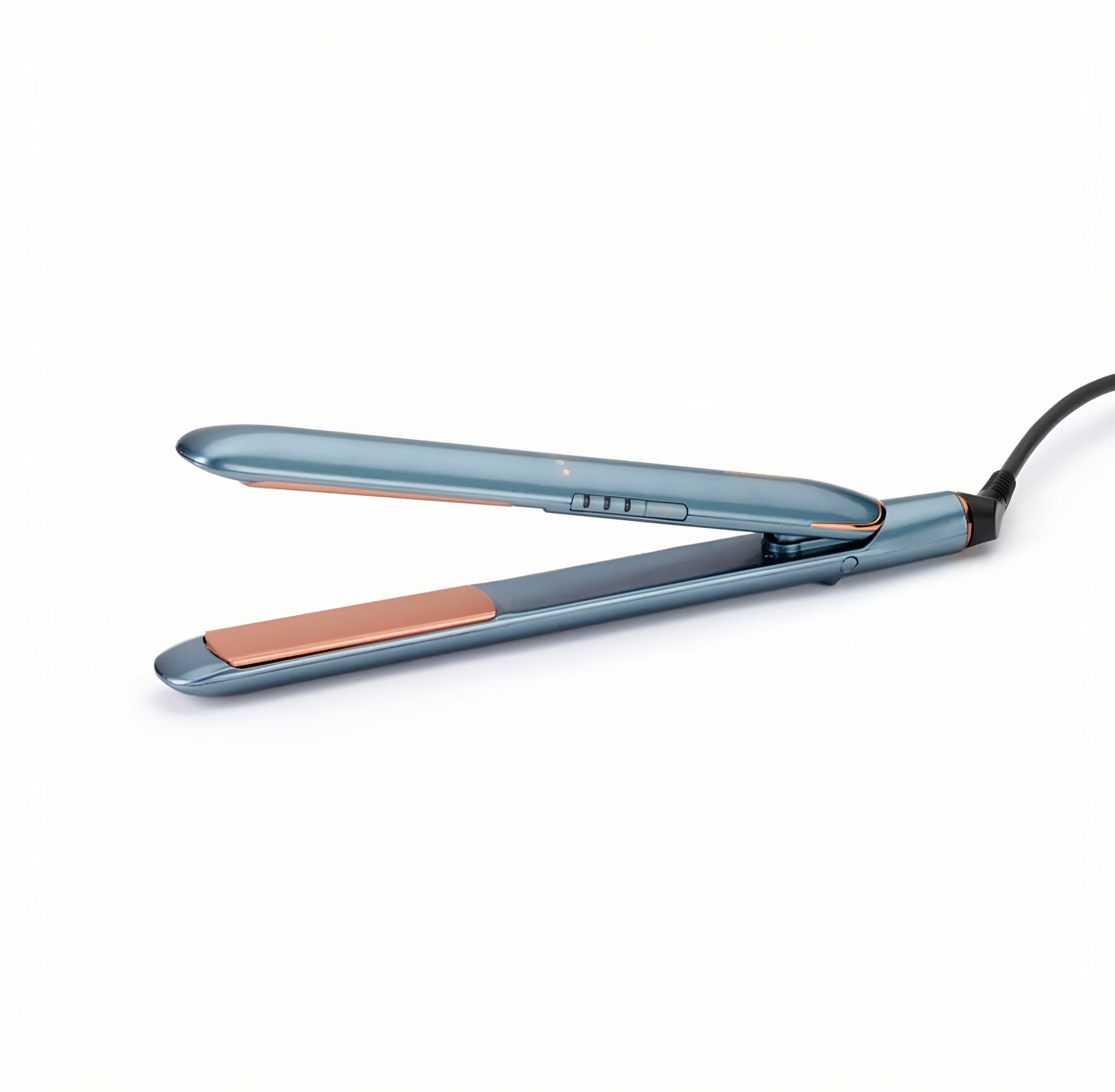 Выпрямитель BaByliss ST251PE Denim Luxe, 50 Вт, титанокерамические пластины, 3 режима (до 235 C), синий