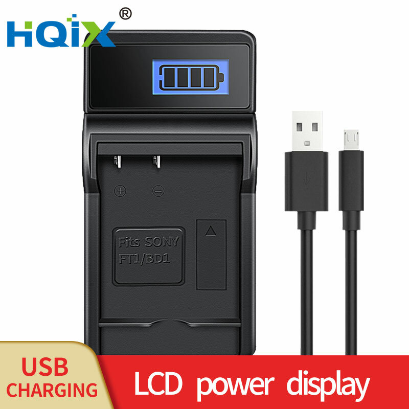 HQIX для Sony DSC-T900 T2 TX1 T75 T77 T300 T200 T500 T90 T700 digital камера NP-BD1 / NP-FD1 Аккумулятор зарядное устройство