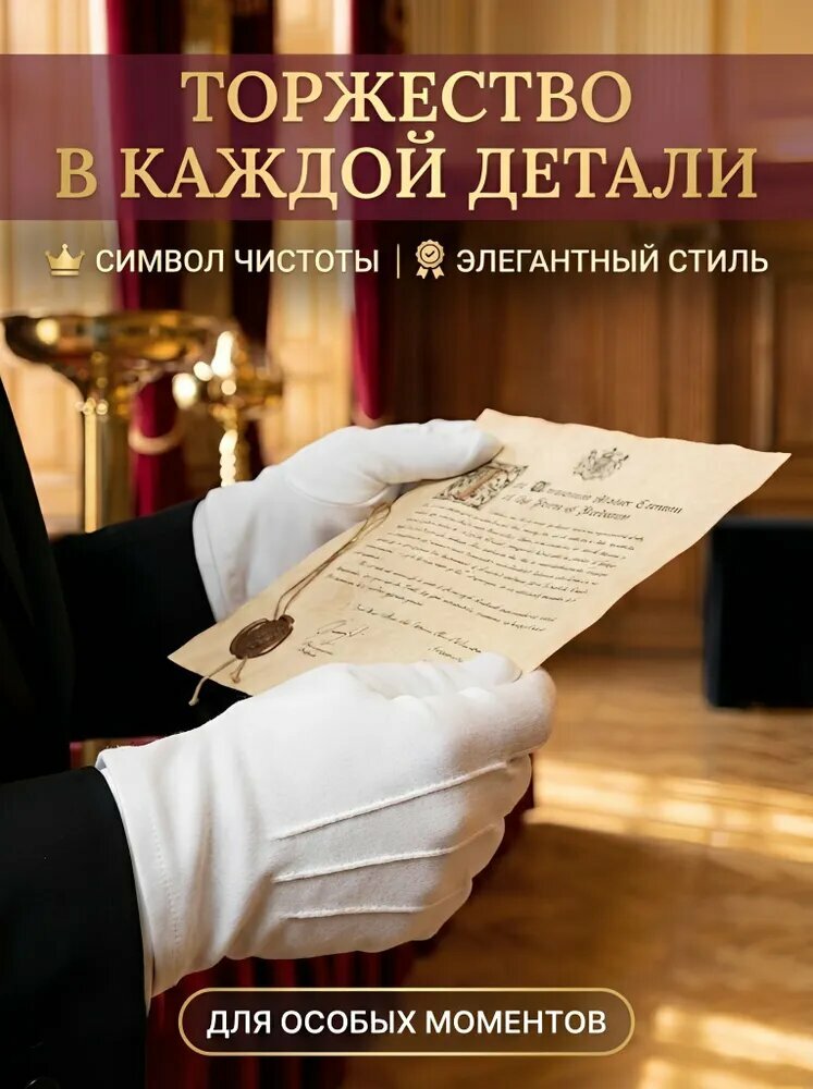 Ритуальные перчатки «Пин Сань Цзинь», выступление на автомобиле, упражнения для студентов, поднятие флага, охранник — фото 1