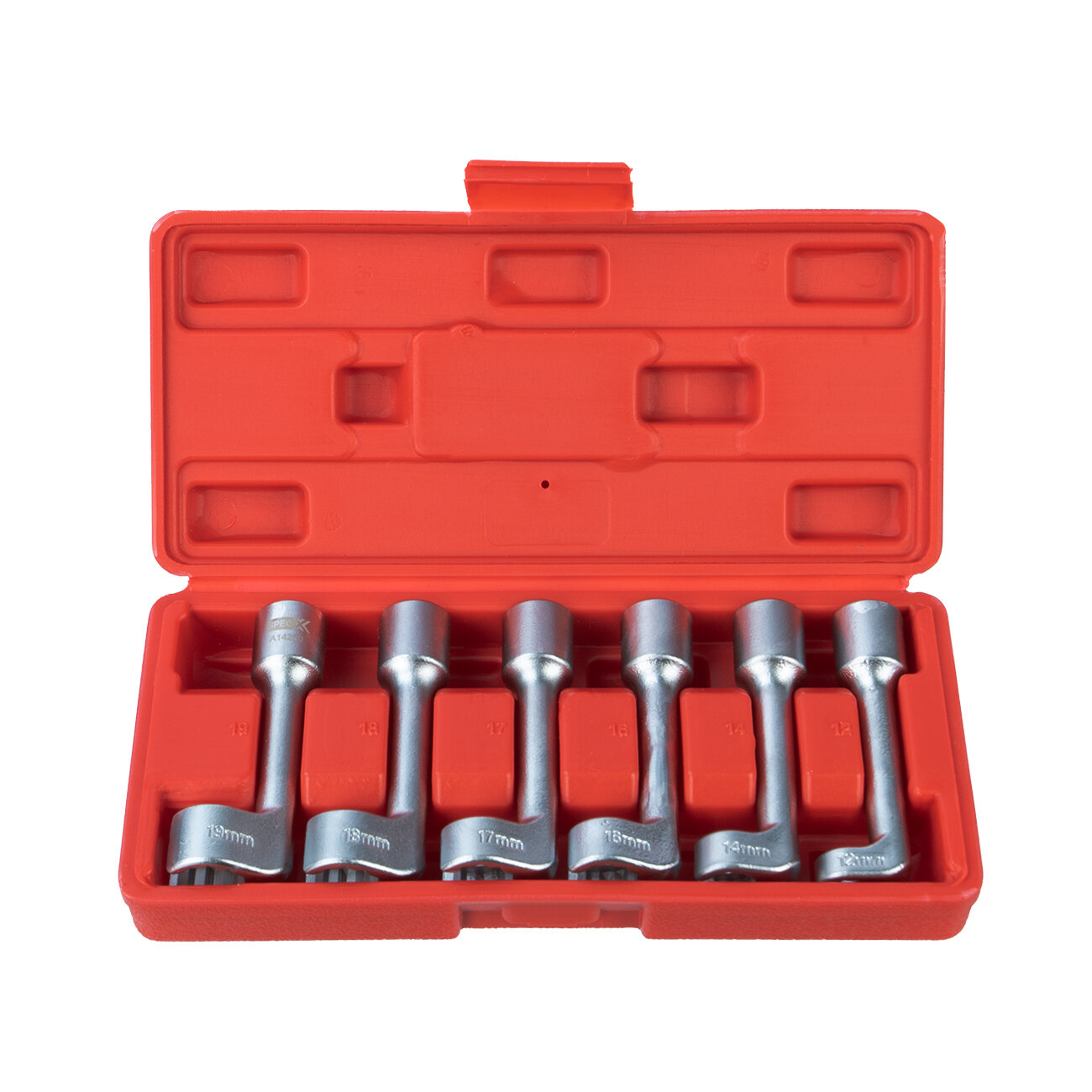 SpecX A14250 Набор разрезных ключей 12, 14, 16, 17, 18, 19 мм топливных трубок BMW Benz VW
