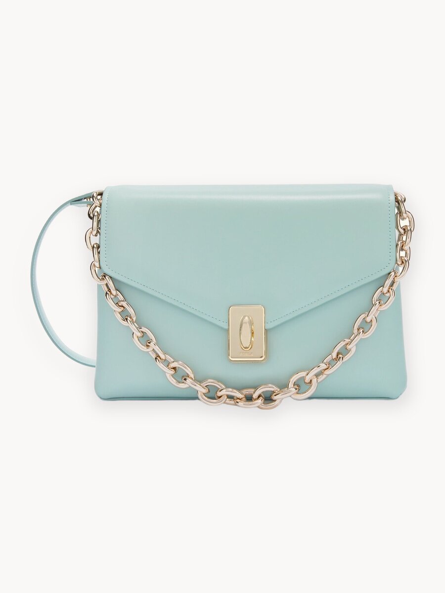 Сумка кросс-боди FURLA FURLA MERIDIANA M C.BODY W/DOUBLE STRAP, голубой