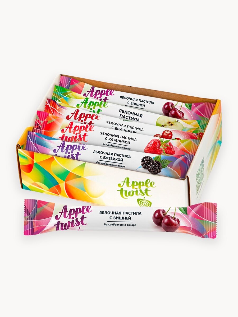 Пастила без сахара фруктовая натуральная ассорти набор