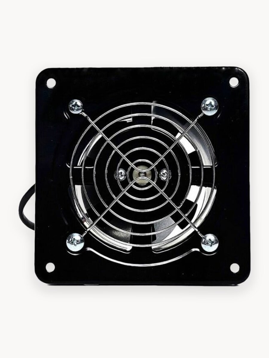 Вентилятор вытяжной 100 мм канальный осевой настенный с обратным клапаном