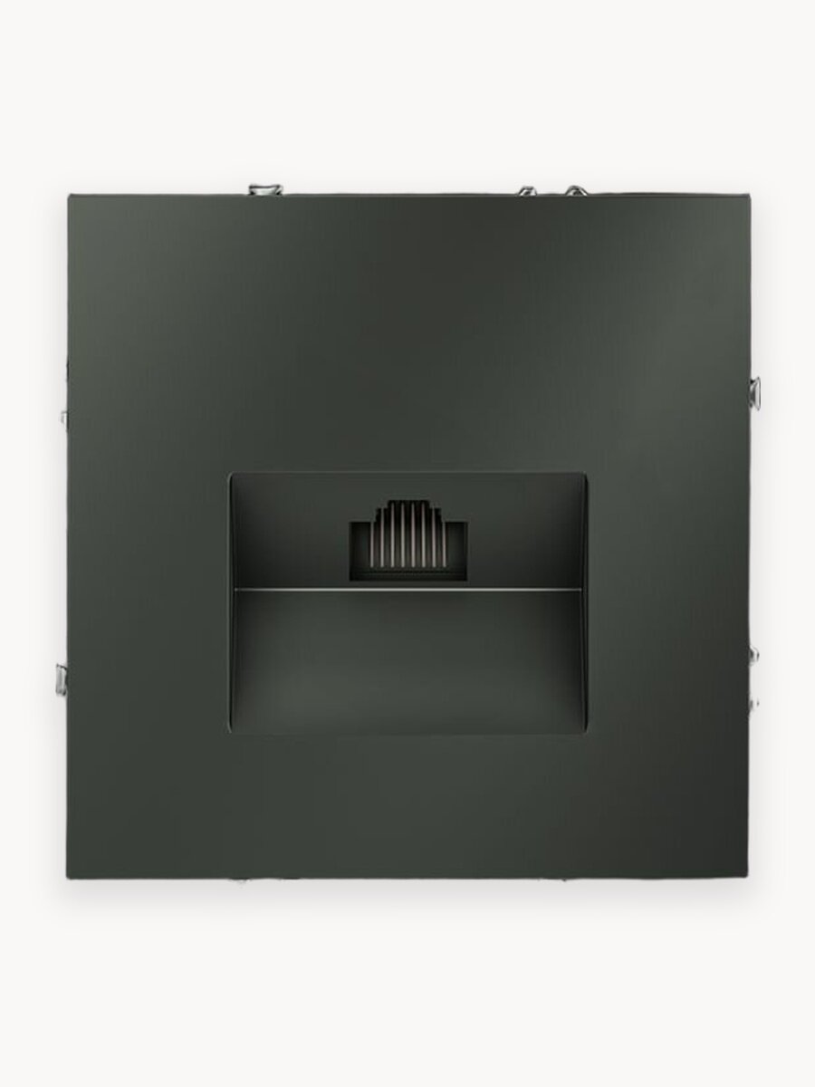 Розетка компьютерная встраиваемая Voltum RJ45 кат.6 цвет титан VLS060106