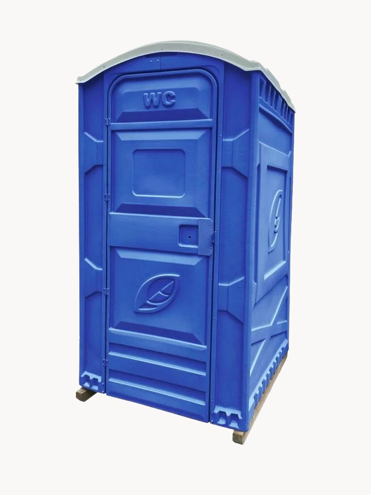 Туалетная кабина, ПНД, синий, собранный, без подключения к электричеству