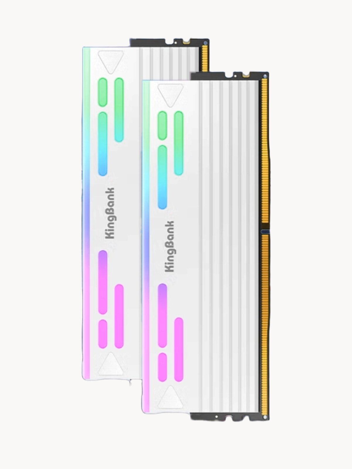 KingBank Оперативная память DDR5 White StarBlade RGB 8400МГц Белый RGB DRAM(Hynix M-Die C38) 2x24ГБ(K5.01. FLM5NM9505)