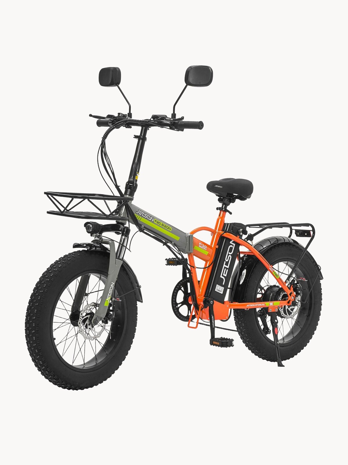 Электровелосипед Jetson F20 BIZON (48V/13Ah) - Серо-оранжевый