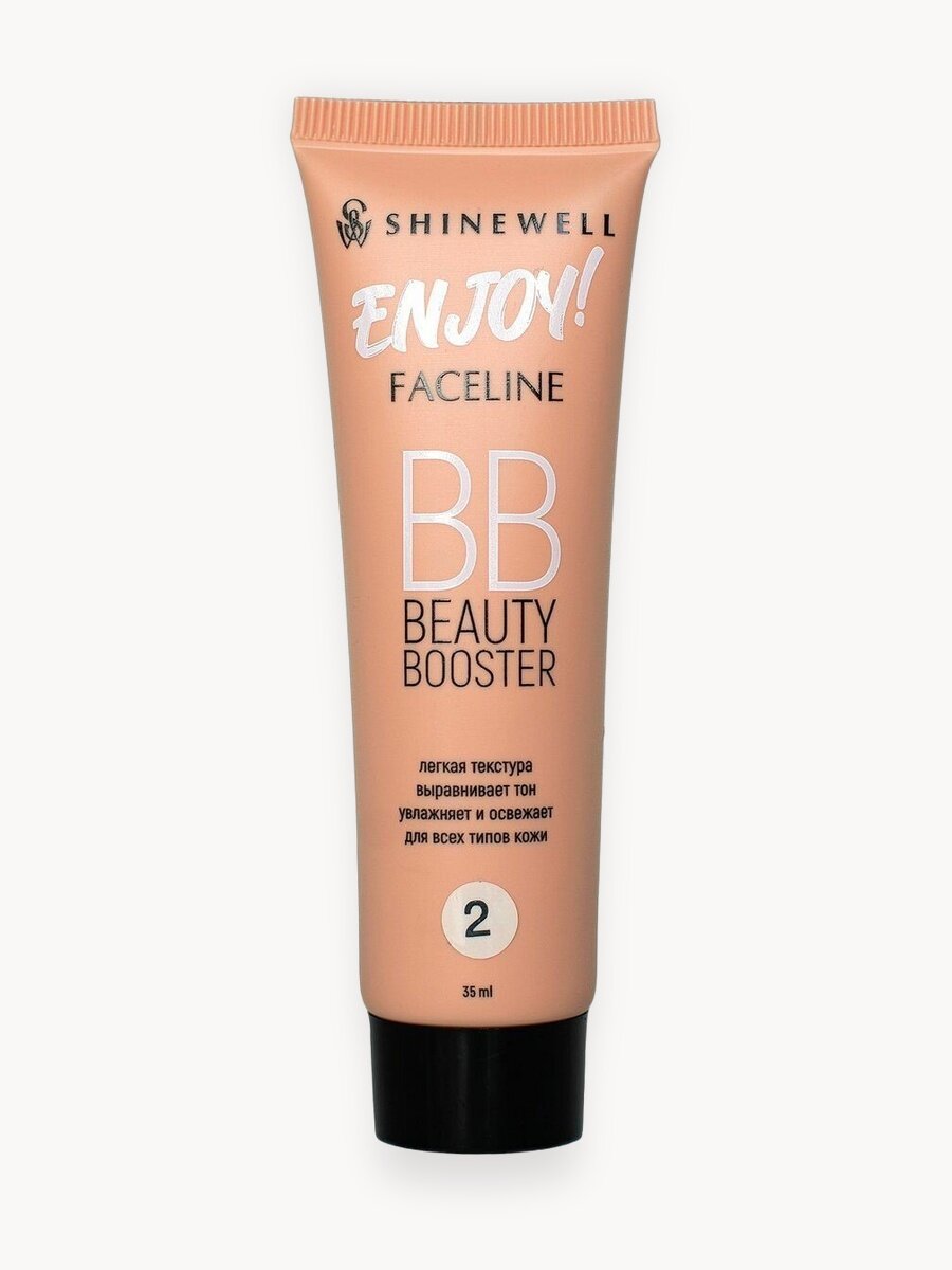 SHINEWELL Тональный BB крем BB Beauty Booster, 35 мл, 02 натуральный