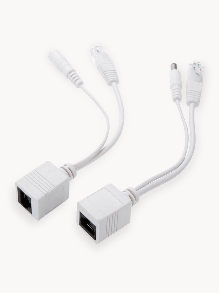 Адаптер PoE 2 штуки пара инжектор - сплиттер для видеонаблюдения AC018