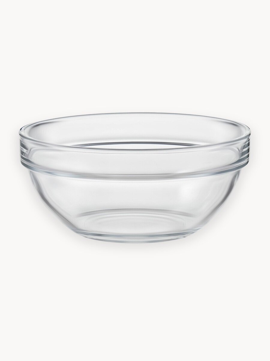 Салатник стеклянный для сервировки стола Luminarc EMPILABLE, 600 мл, d=14 см, штабелируемый, прозрачный