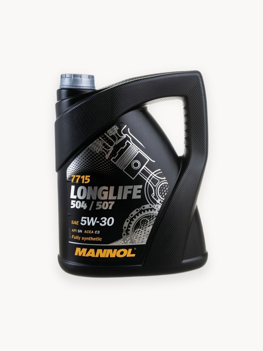 Синтетическое моторное масло MANNOL LONGLIFE 504/507 5W-30 5 л 7001