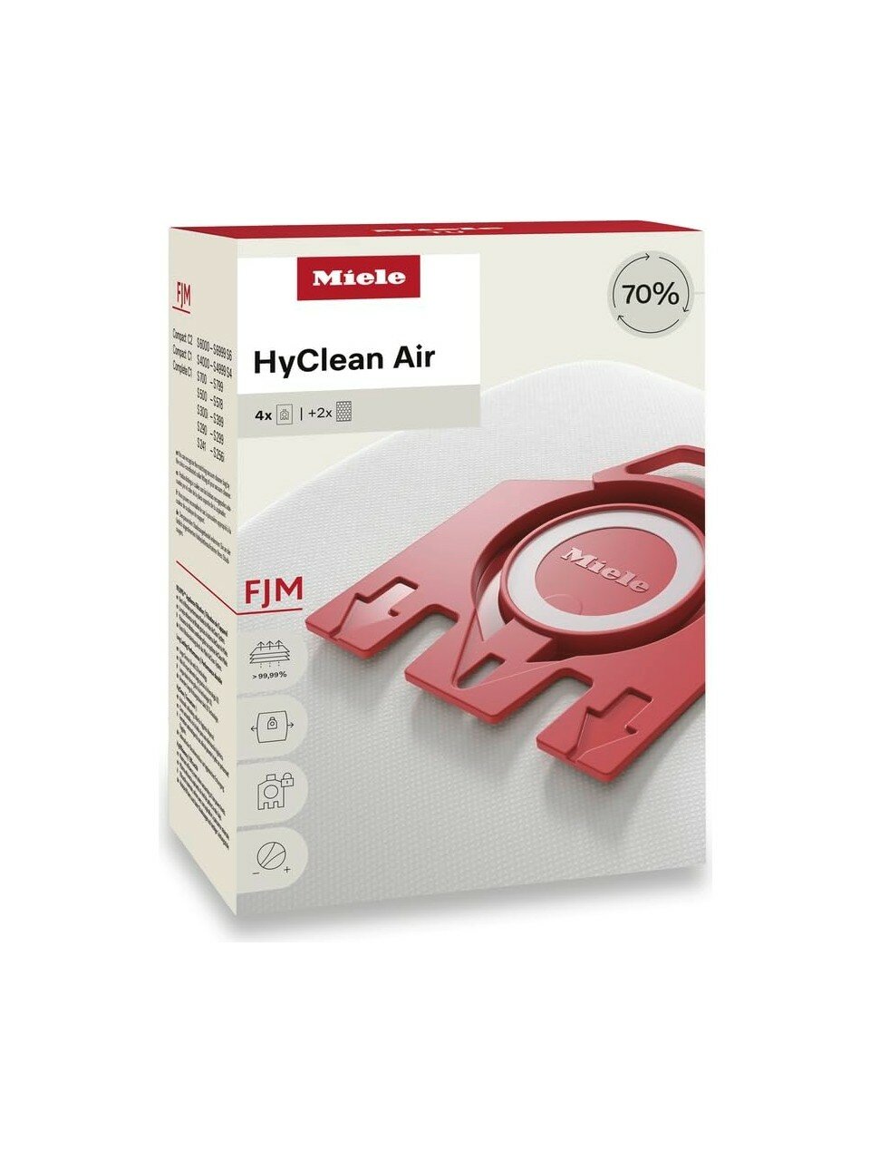Мешки пылесборники синтетические Miele FJM HyClean 3D Efficiency для пылесосов серии S700, S4000, Compact C2 (S6)